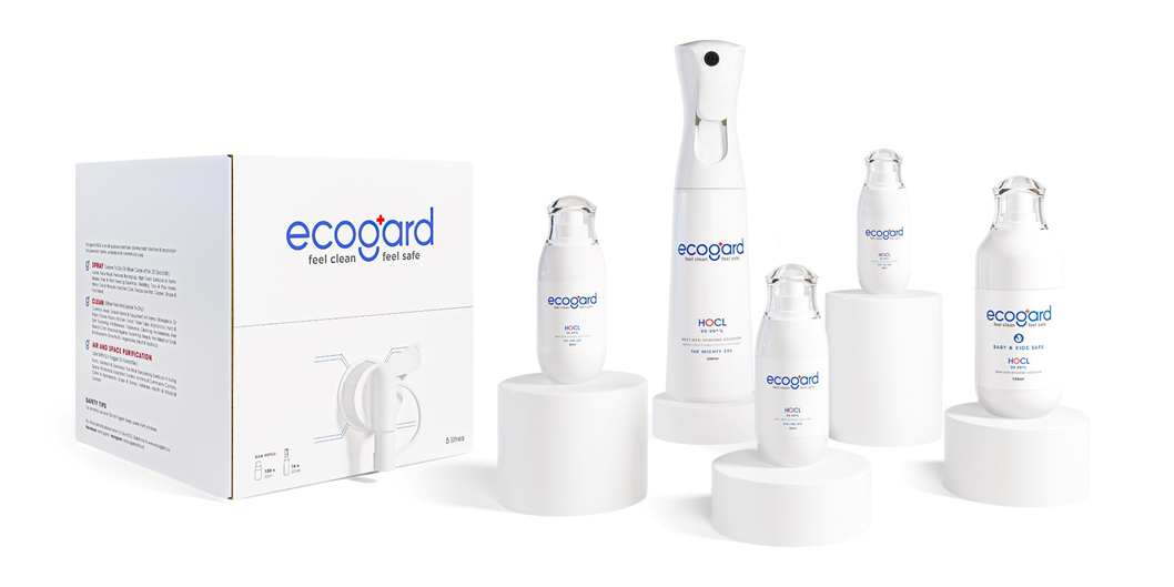Feel Clean Feel Safe everyday - ecogard Next-Gen Hygiene Solution